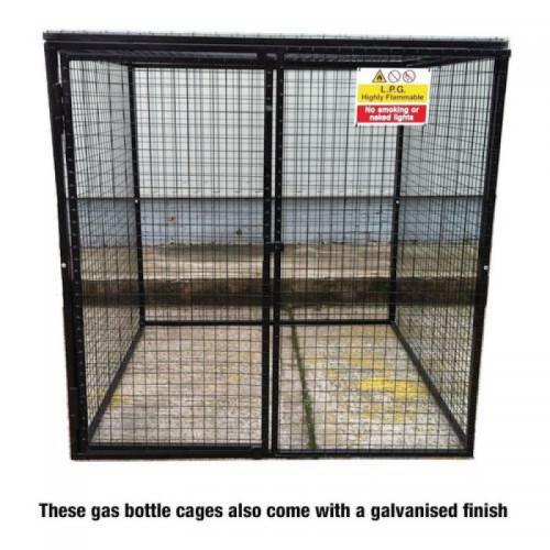 Gas Cylinder Cage With Mesh Base | SLBY435460 | Cylinder Supplies