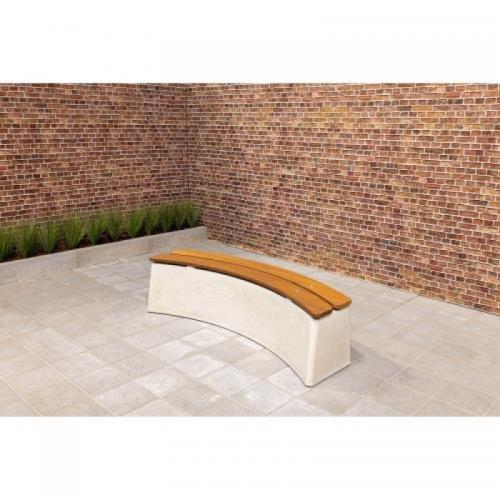 Bench Deluxe Oval - Natural Concrete 437730 437730 | SLBY437730