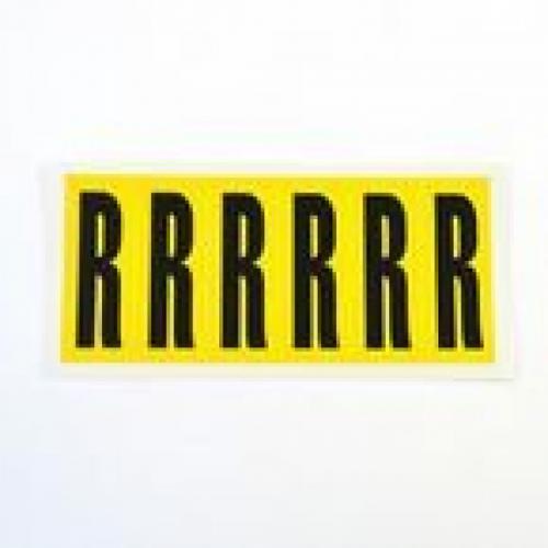 Letter R 6 Characterscard 90 X 38 mm Pack of 10 | SLBY437925