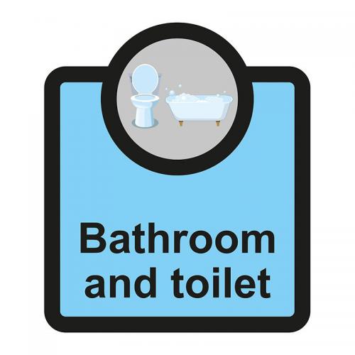Assisted Living Sign: Bathroom and toilet - | SPCALS004 | Room Signs