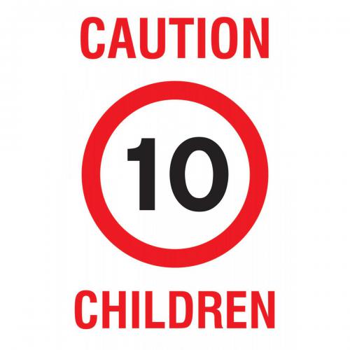 Educational Sign: Caution Children (Speed | SPCEDU038 | Safety Signs