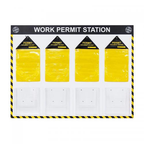 Work Permit Station - 1200 x 900mm, ACP Panel, | SPCLOK307 | locks