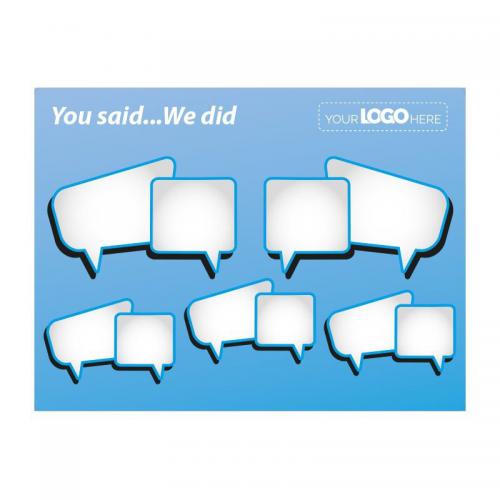 You Said We Did Board (1200 x 900mm) | SPCSBBD22 | Safety Signs