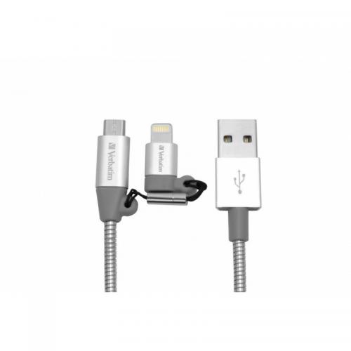 Verbatim 2-in-1 LightningMicro B Sync and Charge | VM48869 | Cables